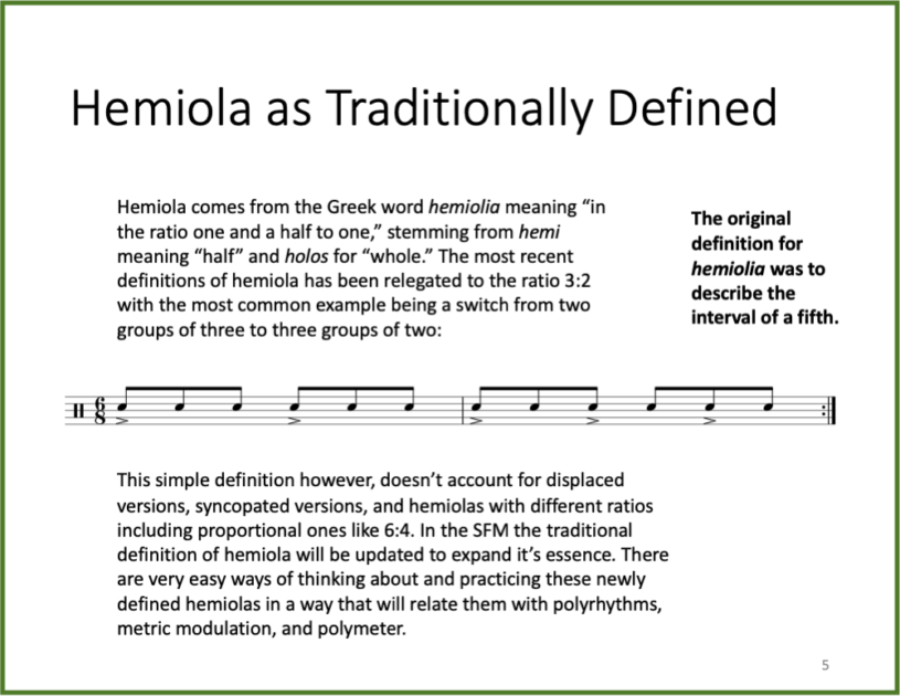 What is a Hemiola?
